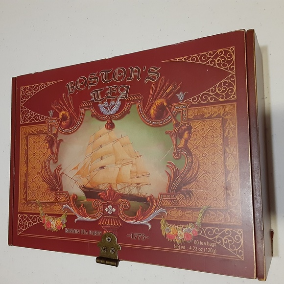 Kitchen | Bostons Tea Party 1773 Tea Bag Wood Box | Poshmark